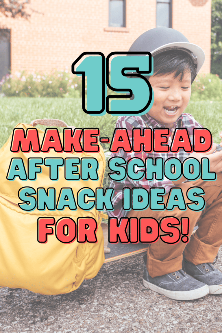 15 Make-Ahead After School Snacks for Kids | Healthy & Easy! - School ...