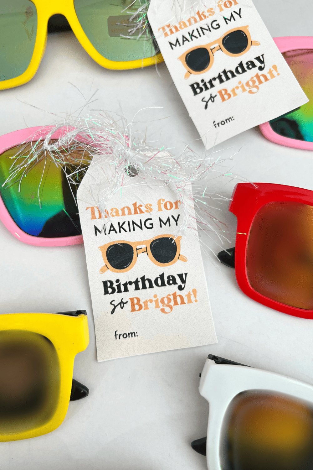 Easy Sunglasses Classroom Birthday Favors For School | Free Printable ...