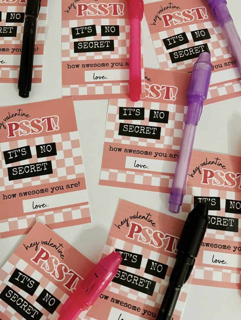 Easy "Secret Message" Class Valentine Gift Idea For Kids | Free ...